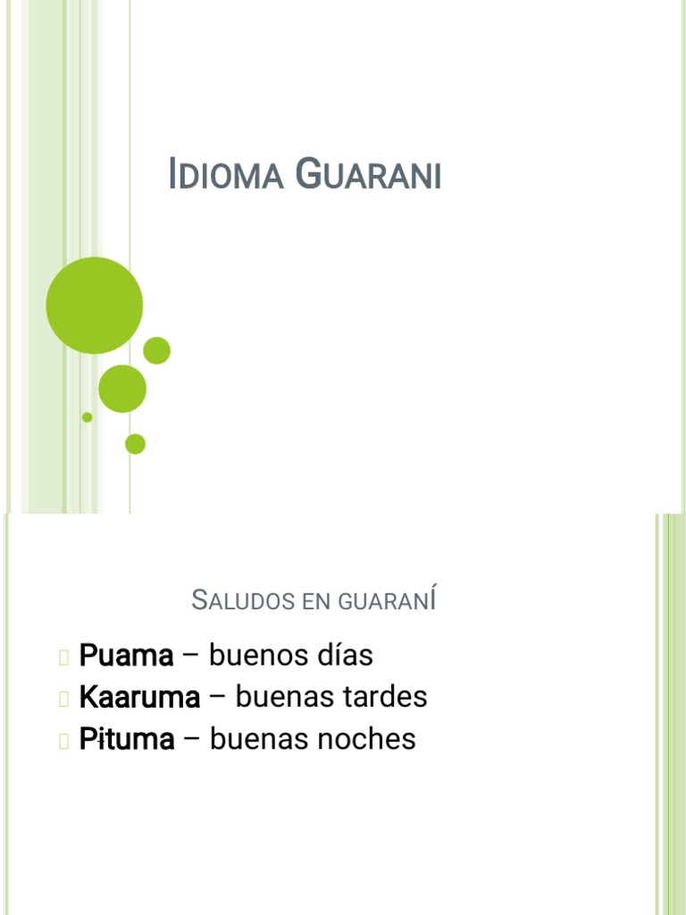 Clase Guarani Pdf