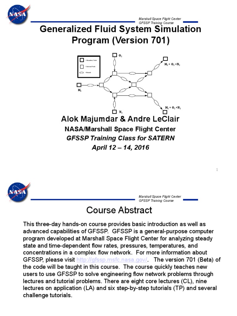 Introduction to GFSSP: An Overview of the Generalized Fluid System ...