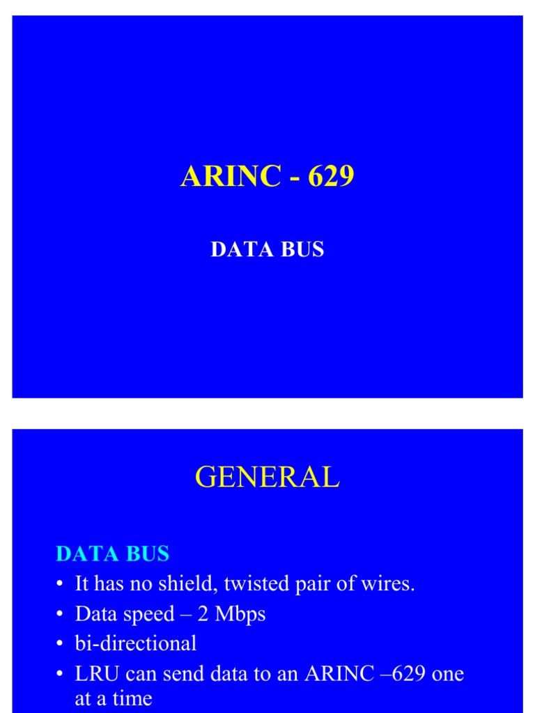 Arinc - 629 | PDF | Physical Layer Protocols | Electronics