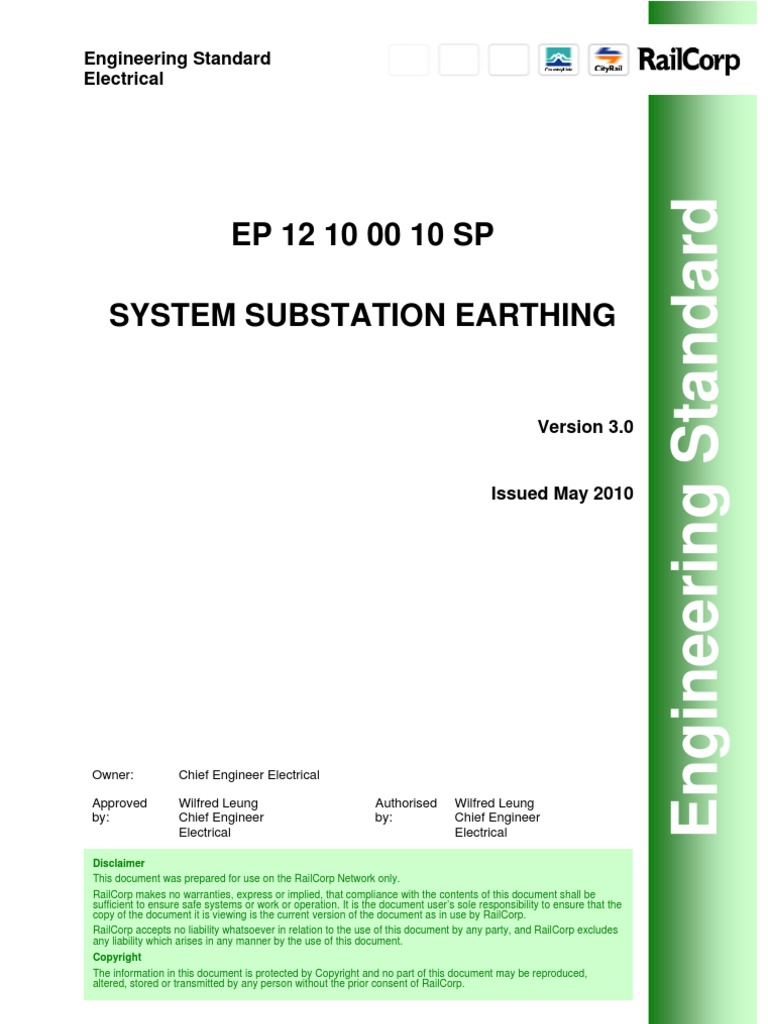 System Substation Earthing | PDF | Electrical Substation | Electric ...