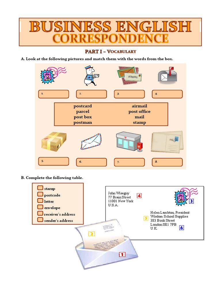 Business English - Correspondence | PDF | Mail | Postal System