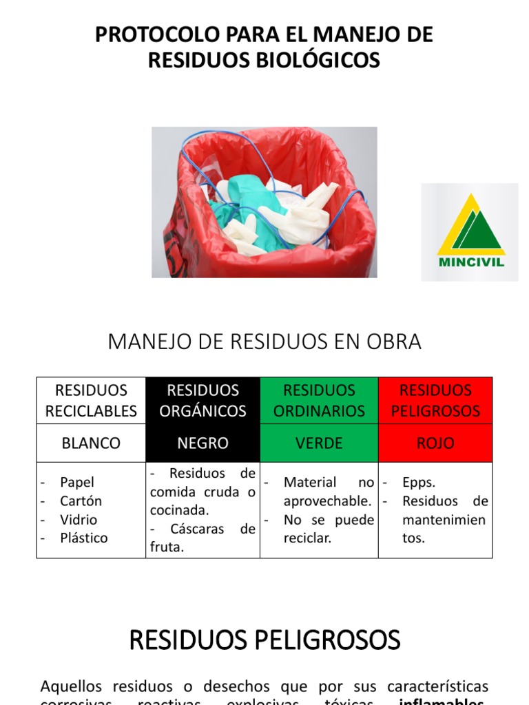 Manejo de Residuos Biológicos | PDF