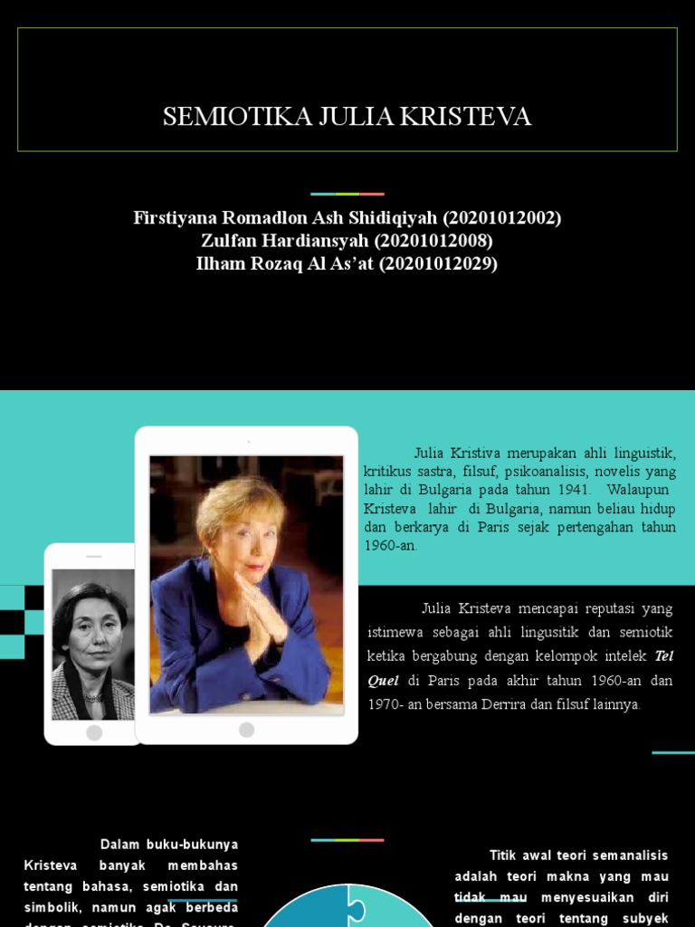 Semiotika Julia Kristeva | PDF | Filsafat