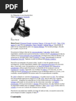 Biografía de Blaise Pascal: Vida y Logros | PDF | Science