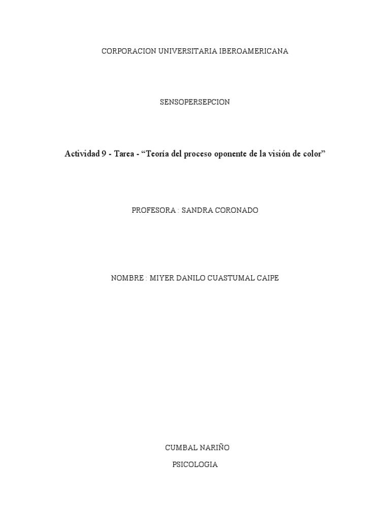 Anexo 3 Sensopercepción | PDF | Color | Ligero