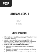 AUB - Intro To Urinalysis | PDF | Urine | Urea
