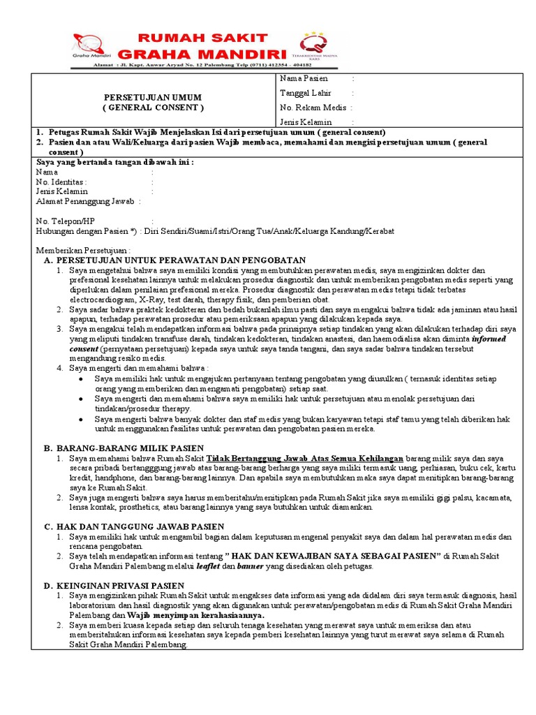 FORM General Consent | PDF