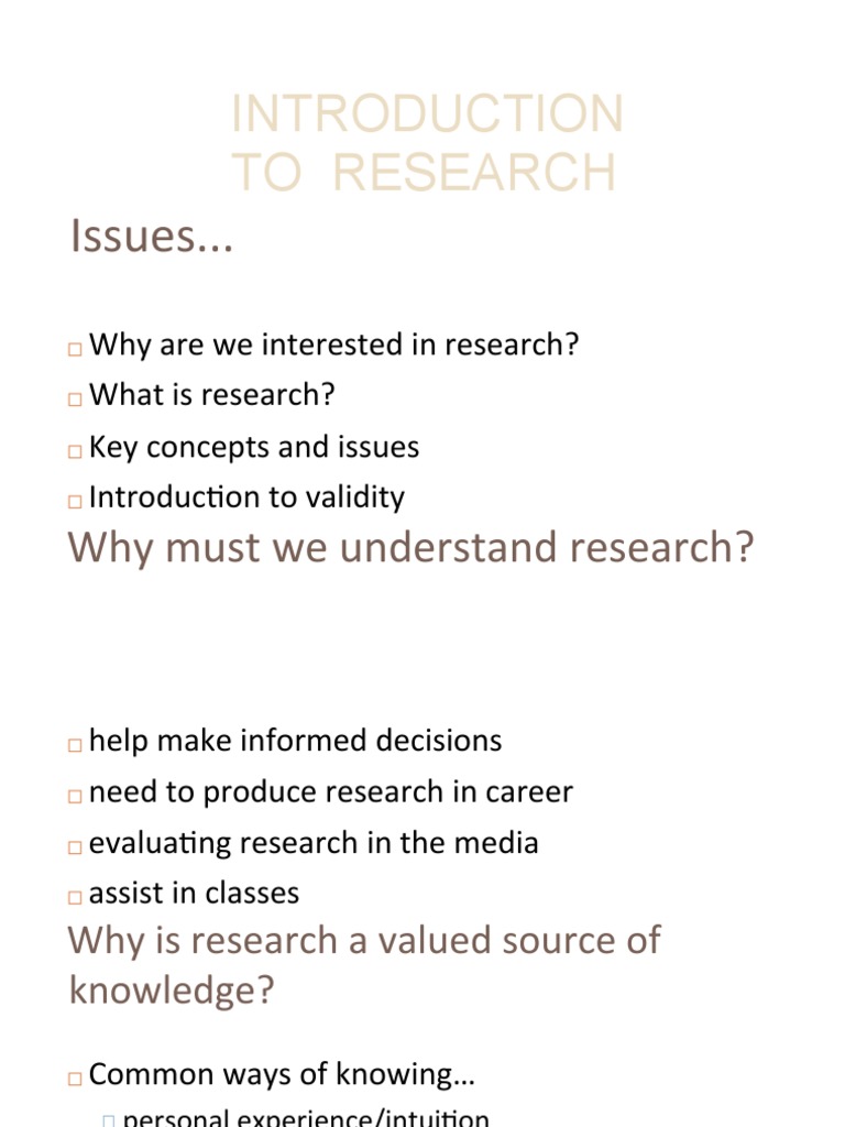 Introduction To Research | Download Free PDF | Science | Scientific Method