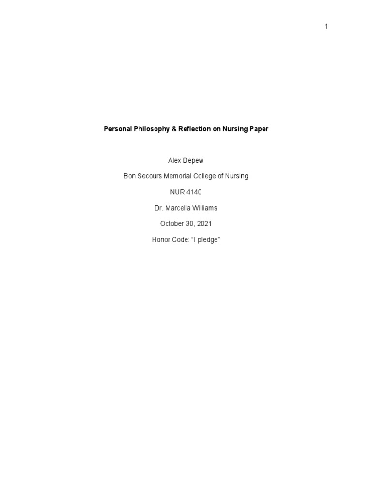 Philosophy of Nursing | PDF | Nursing | Value (Ethics)