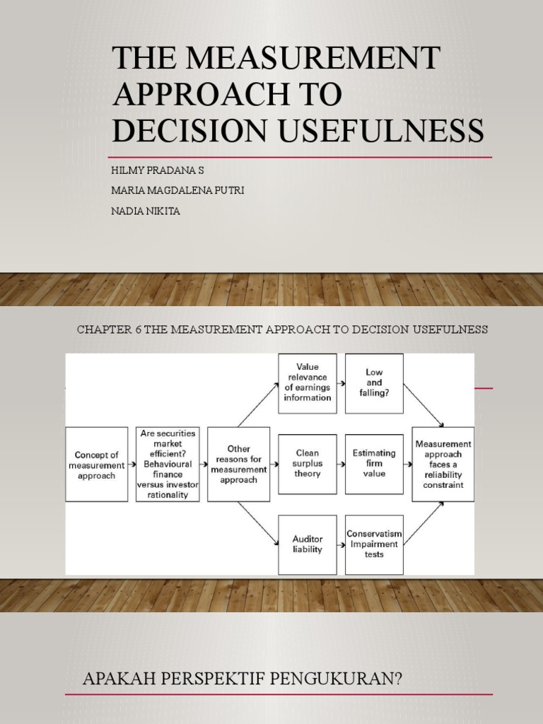 The Measurement Approach To Decision Usefulness | PDF