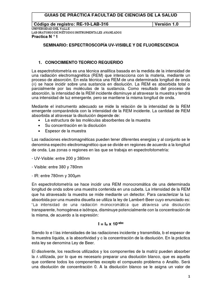 Re-10-Lab-316 Metodos Instrumentales Avanzados v1 | PDF | Cromatografía ...