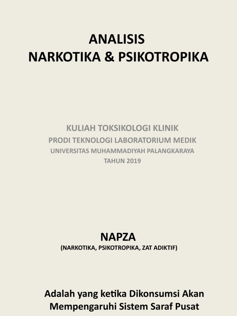 Analisis Napza | PDF | Pengembangan Diri | Sains & Matematika