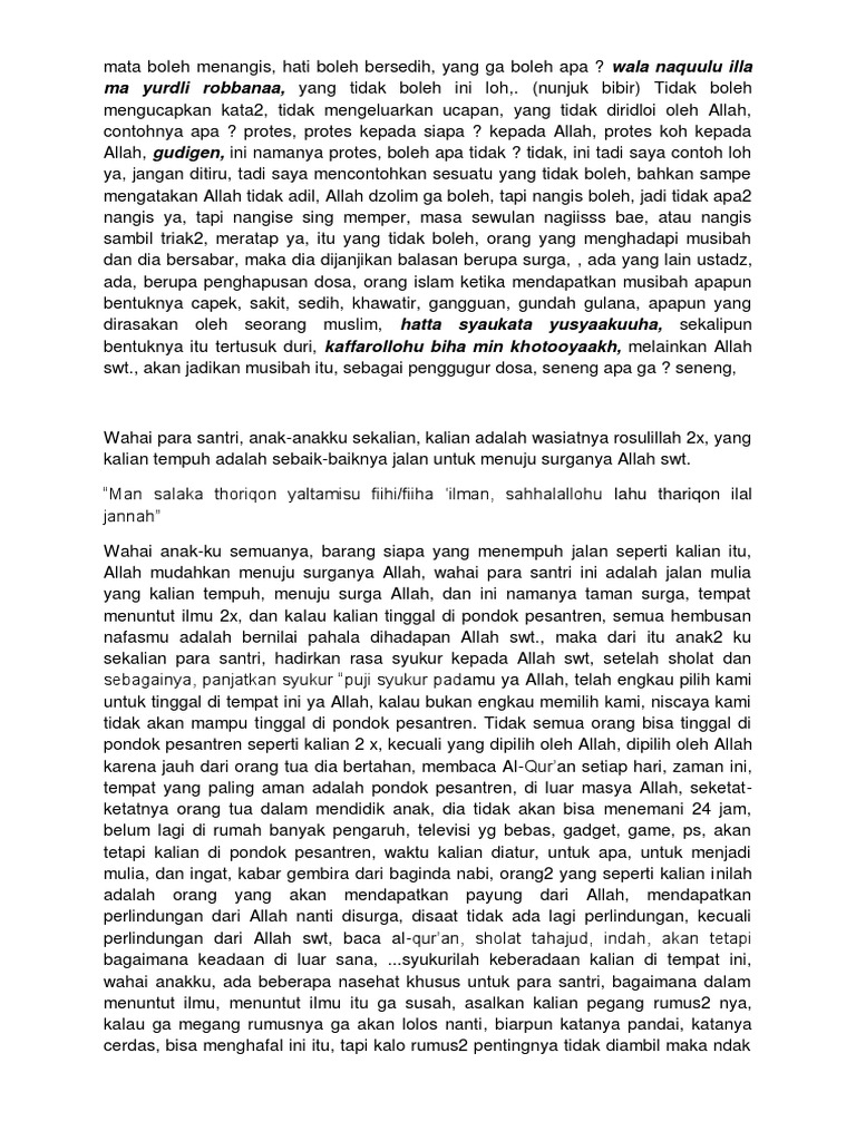 Ceramah Ahad Pagi 2020 | PDF