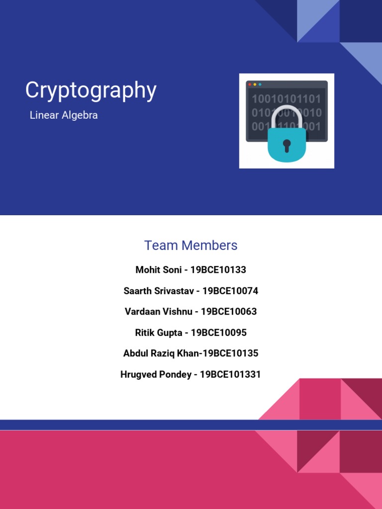 Cryptography-Applied Linear Algebra | PDF | Cryptography | Encryption