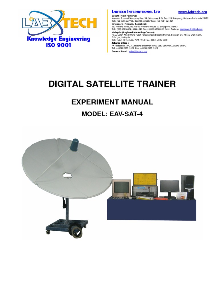 Eav-Sat-4 Digital Satellite Trainer Exp Man PT Len 9716 | PDF ...