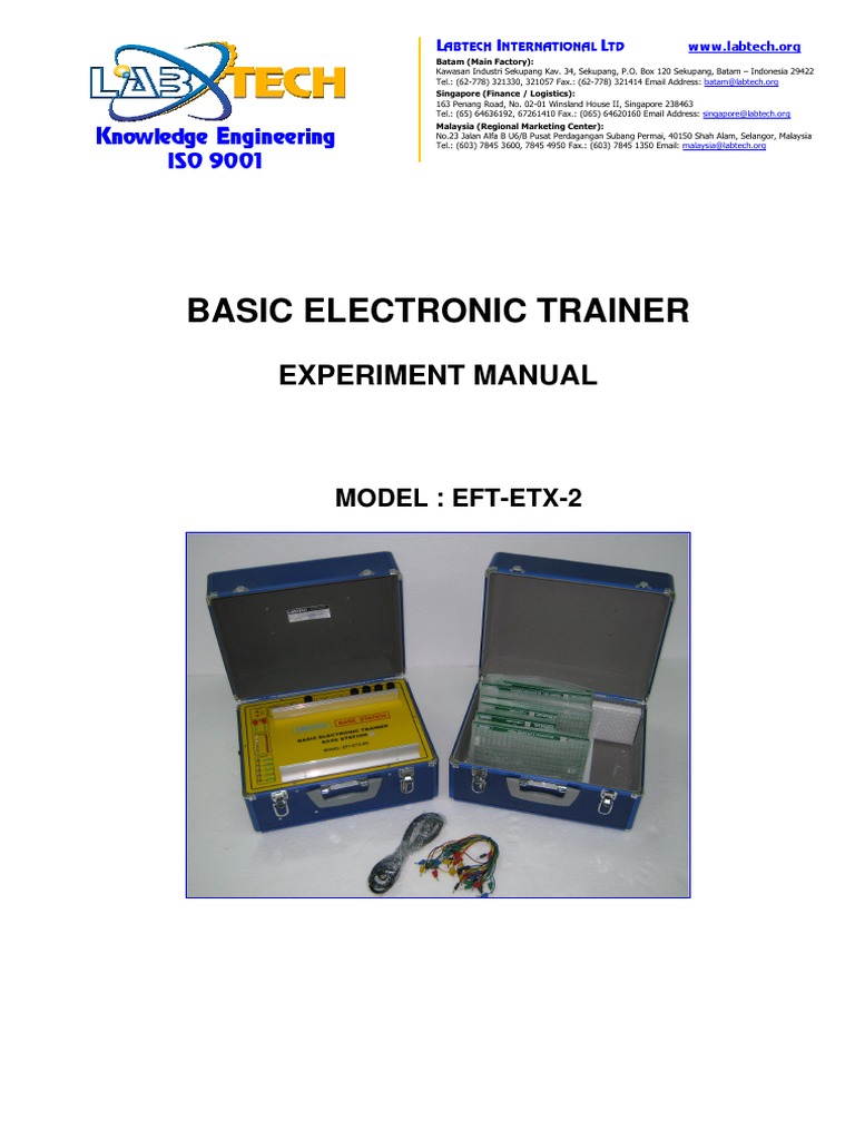 Eft-Etx-2 Basic Electronic Trainer Exp Man PT Len Ind P4075 | PDF | P–N Junction | Diode
