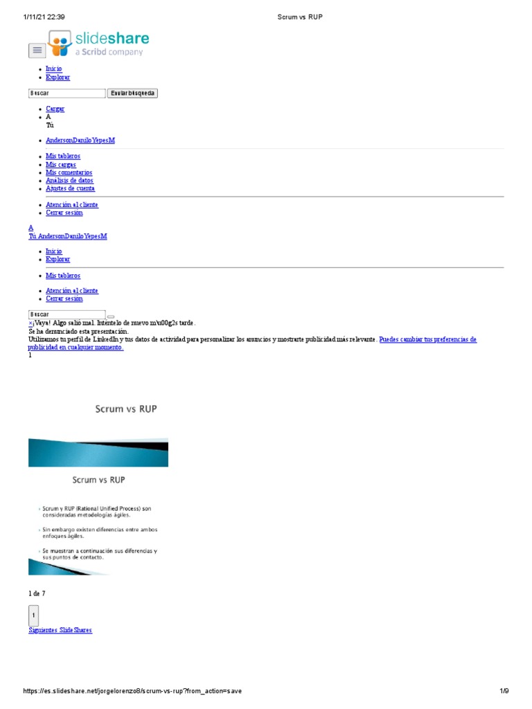 Scrum Vs RUP | PDF | Scrum (desarrollo de software) | Ingeniería