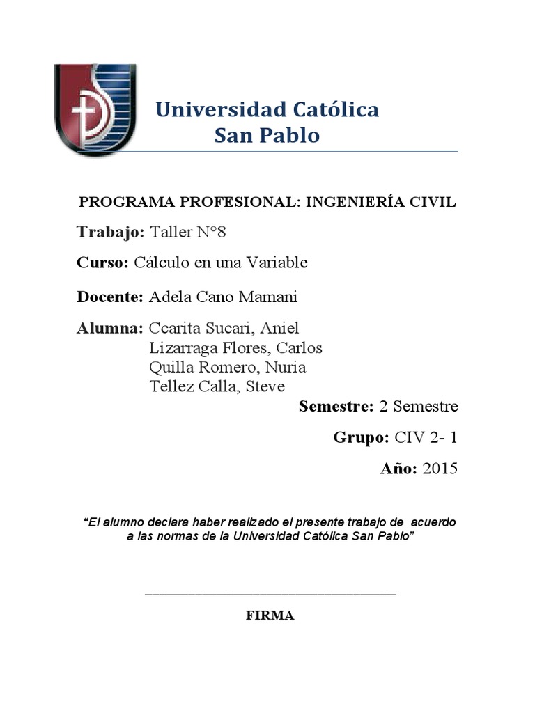 Caratula Ucsp (Grupal) | PDF