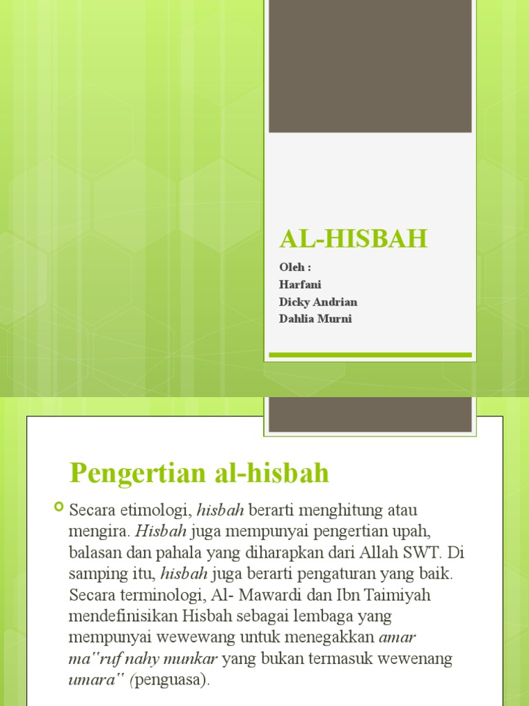 Al Hisbah | PDF | Hukum