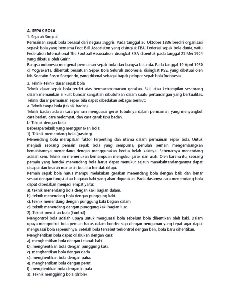 Mater Pjok Kls 11 (A. Faisal Rizki) | PDF