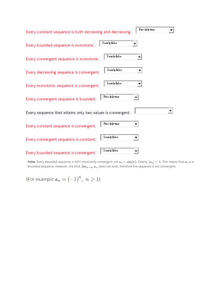 Every Constant Sequence Is Both Increasing and Decreasing | PDF