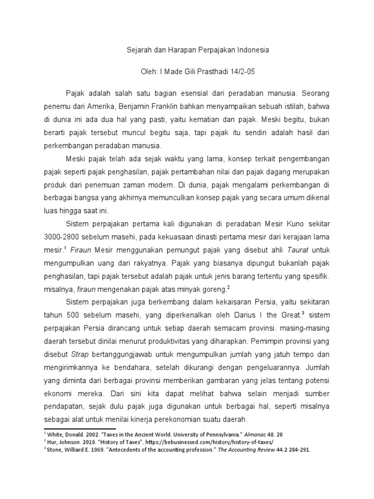 Essay Pajak | PDF