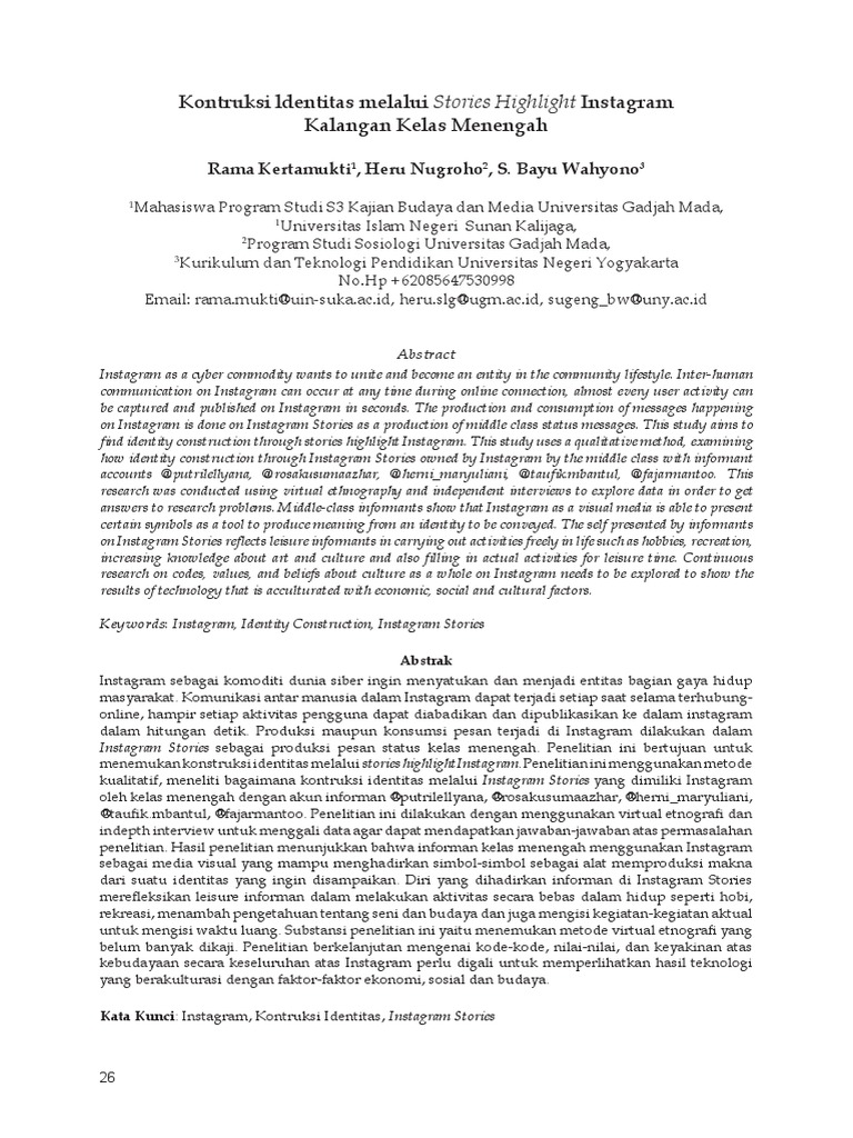 Contoh Artikel Jurnal | PDF