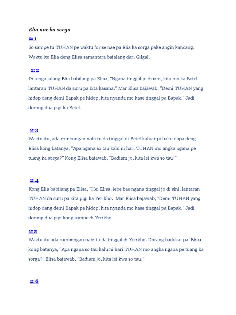 2 Raja-Raja 2 Bhs Manado | PDF | Agama & Spiritualitas