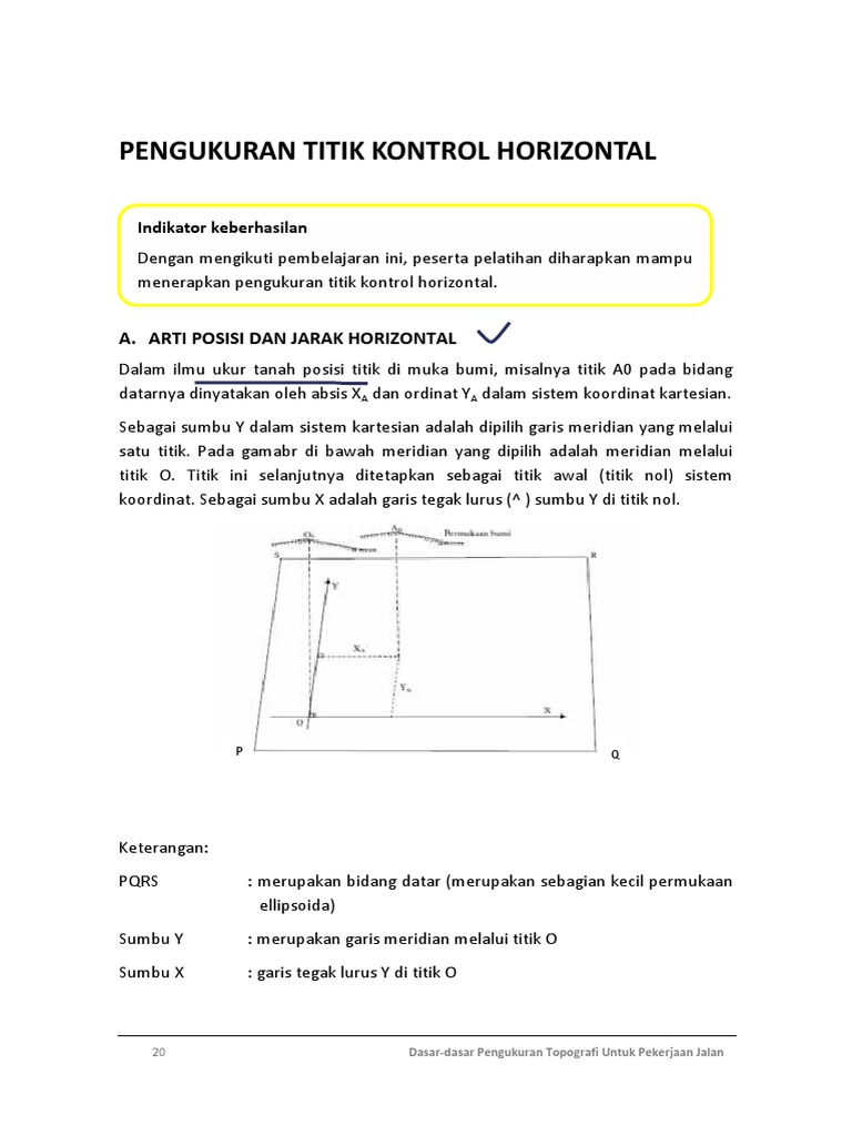PENGUKURAN TITIK KONTROL HORIZONTAL | PDF