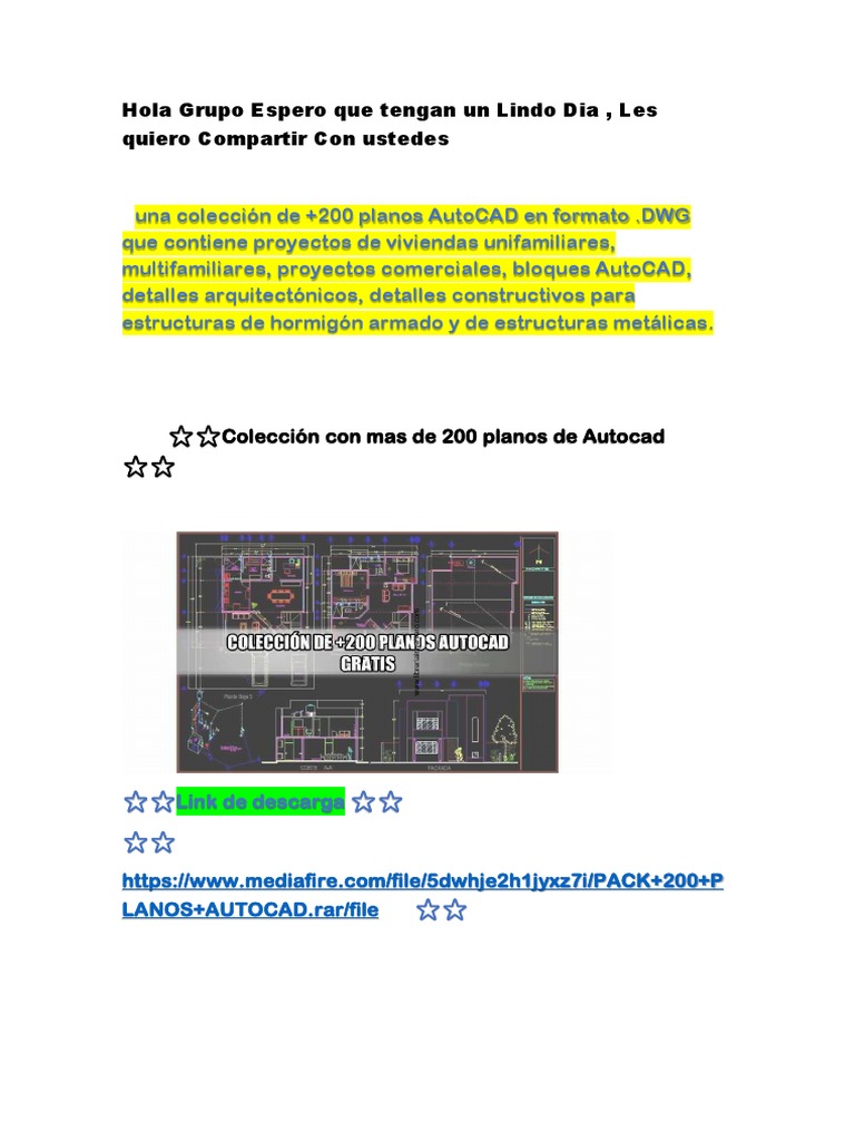 200 Planos de Autocad | PDF