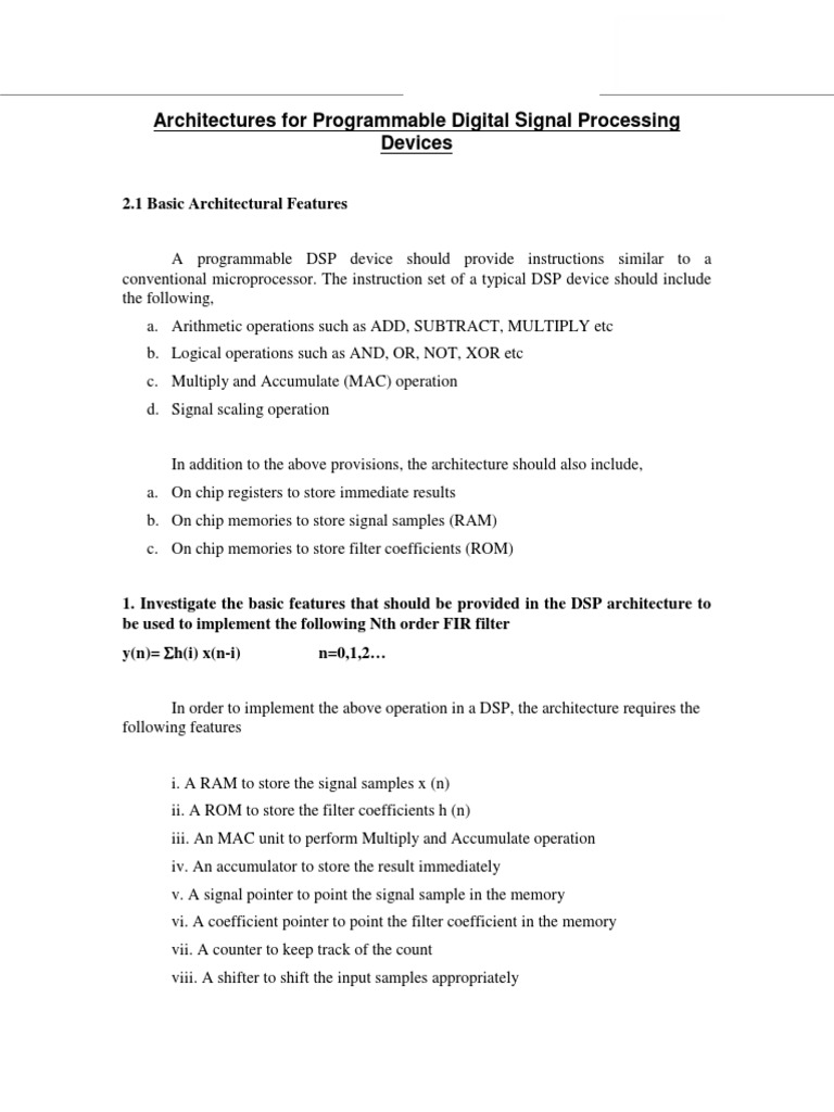 Module 2 Notes | PDF | Digital Signal Processor | Parallel Computing