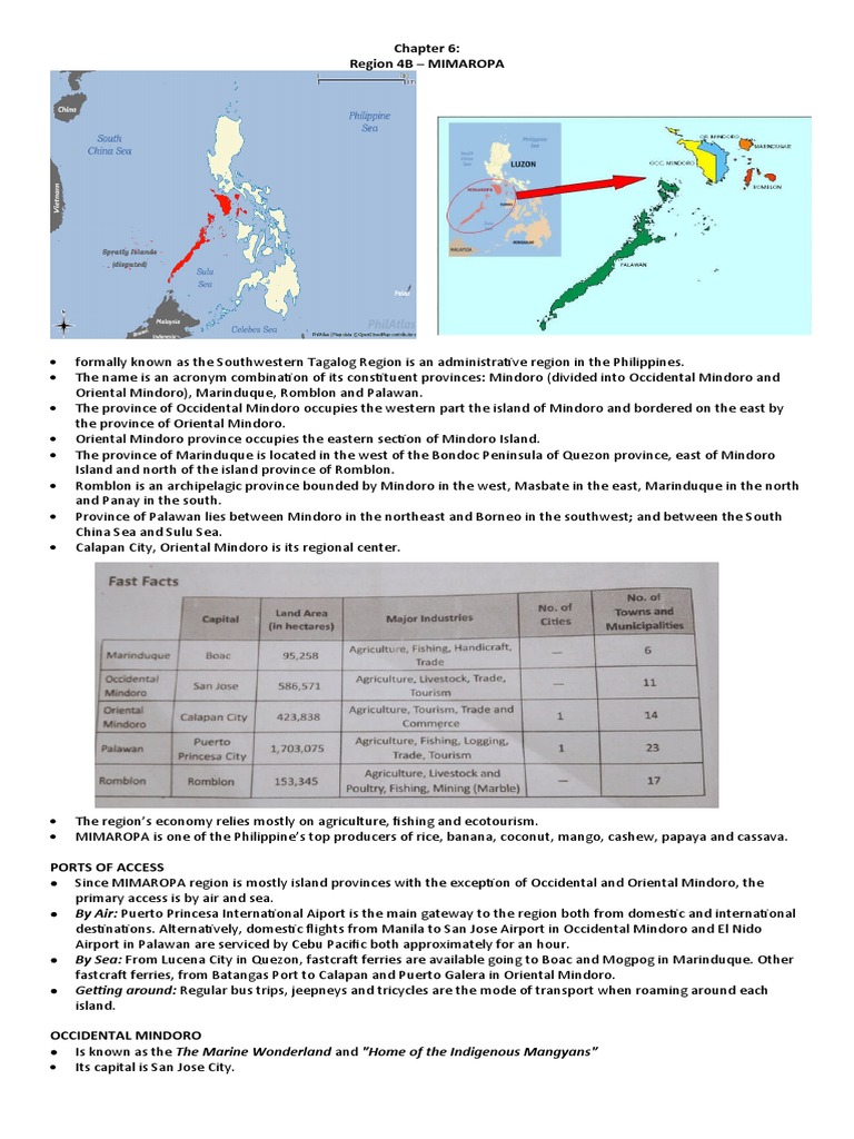 Region 4B - MIMAROPA | PDF