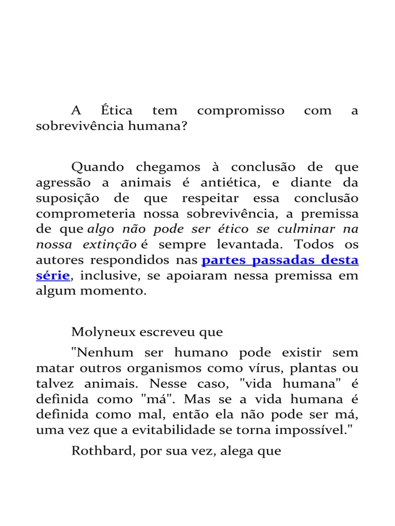 (FABRETTE) A Premissa Sobrevivencialista | PDF | Verdade | Conhecimento