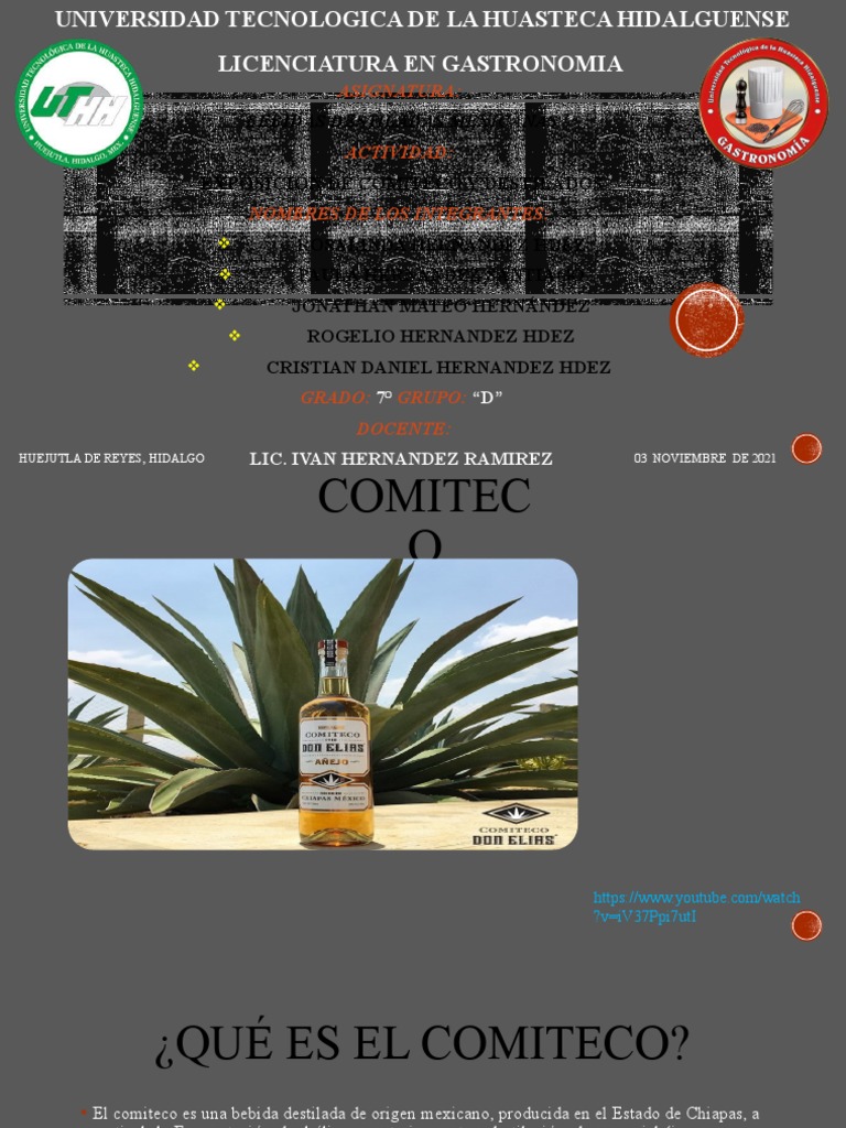 Comiteco: Bebida Destilada Mexicana | PDF | Destilación | Bebidas ...