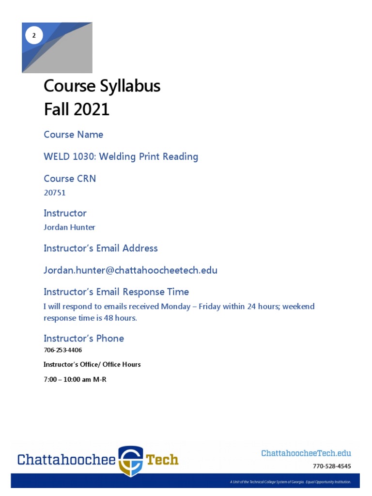 Fall-2021-Syllabus-Template-WELD 1030 | Download Free PDF | Libraries ...