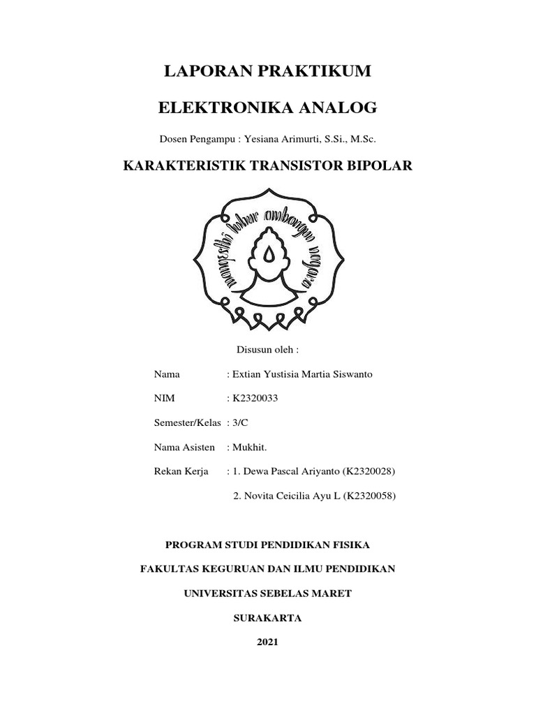 C - Extian Yustisia MS - 033 - Karakteristik Transistor Bipolar | PDF