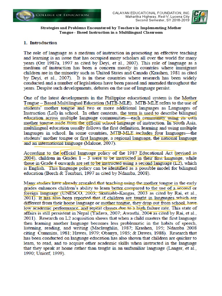 Strategies and Problems Encoutered in Teaching | PDF | Social Science