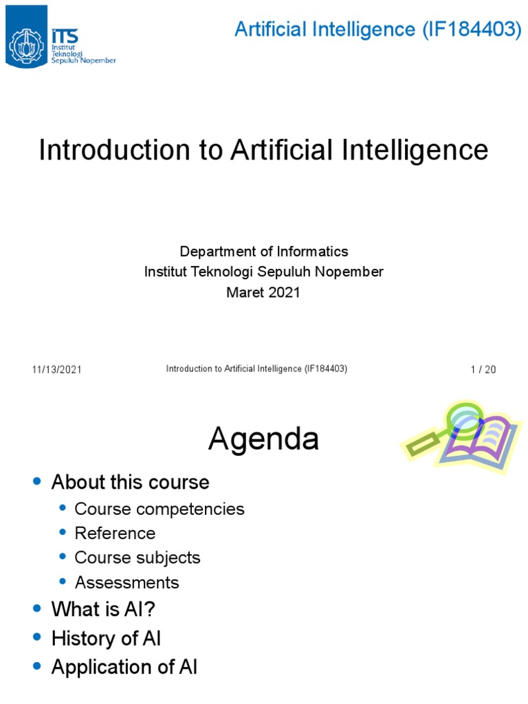 Introduction To Artificial Intelligence 2021 NS | PDF | Artificial ...