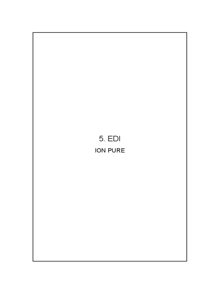 Edi Ion Pure | PDF | Purified Water | Water