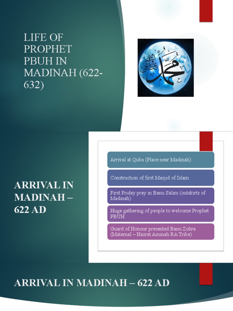 Life of Prophet PBUH in Madinah (622 AD - 632 AD) | PDF | Medina | Muhammad