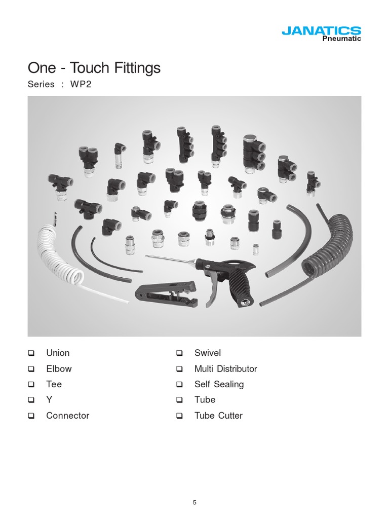 One - Touch Fittings: Series: WP2 | PDF | Home Appliance | Chemical Engineering