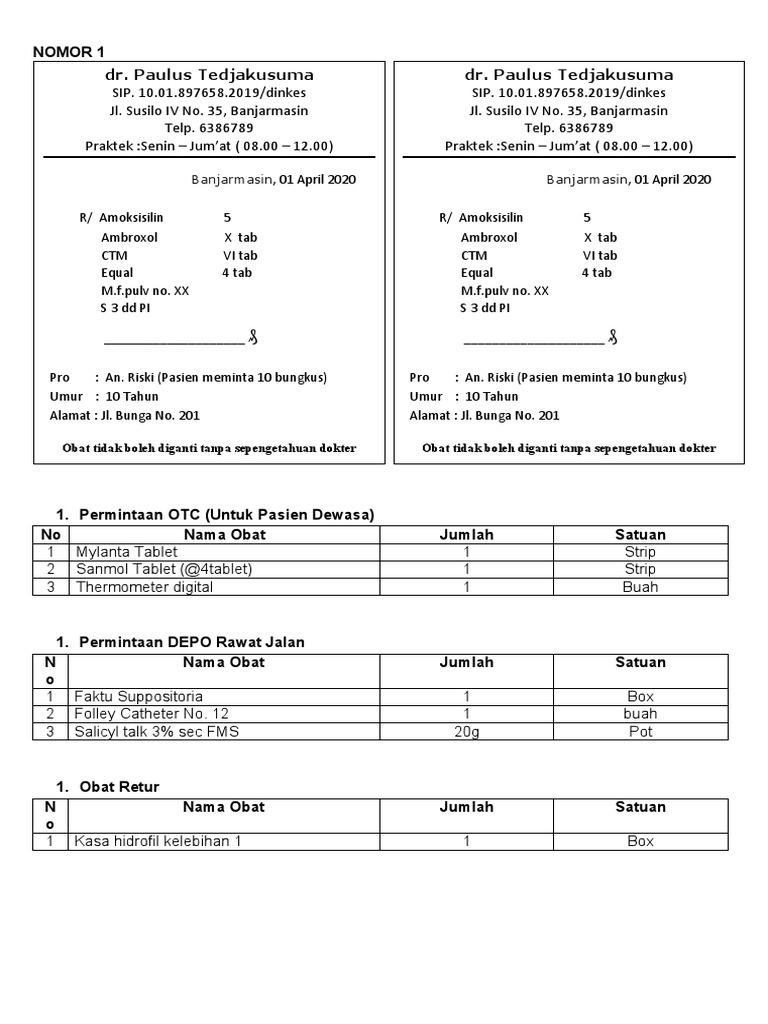Resep Obat Equal untuk Pasien Anak | PDF | Kesehatan Holistik