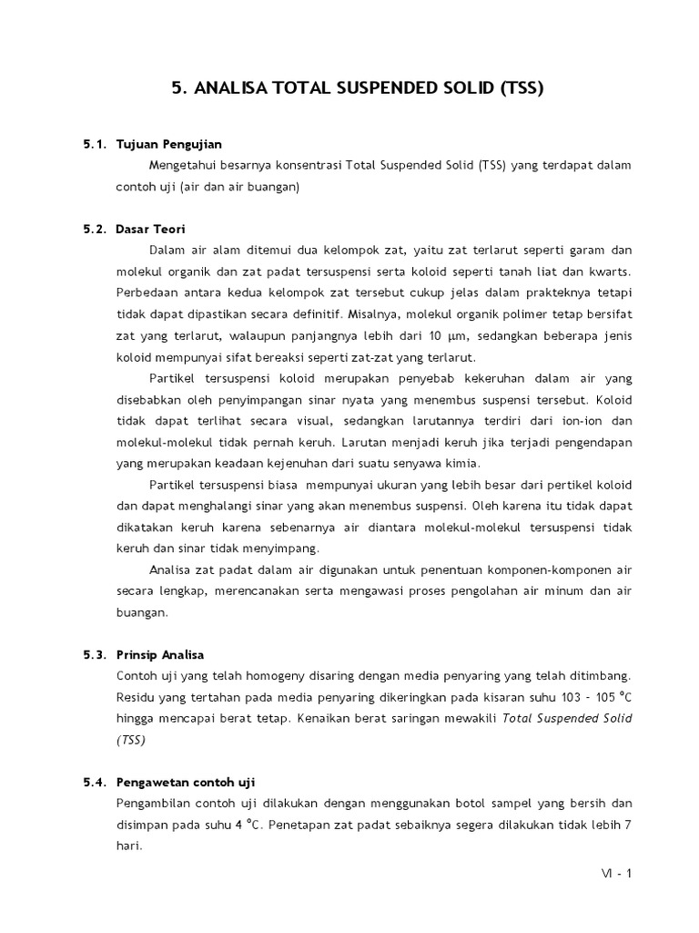 Total Suspended Solid | PDF
