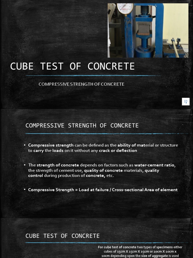 Cube Test of Concrete | PDF | Concrete | Materials
