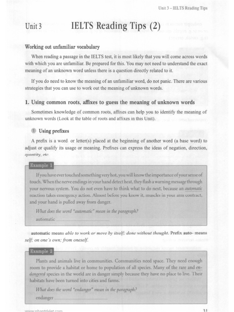 Basic IELTS Reading U3 | PDF