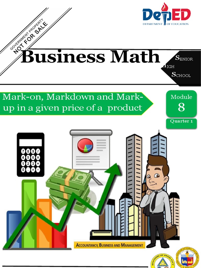 Business Math Q1 M8 | PDF | Learning | Prices
