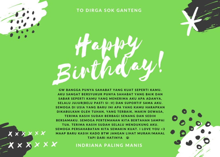 Kartu Ucapan Ultah | PDF | Agama & Spiritualitas