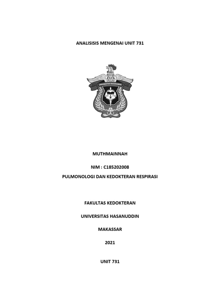 Unit 731 | PDF