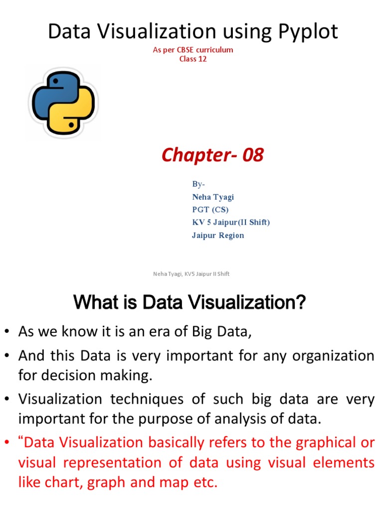 Data Visualization Using Pyplot: Chapter-08 | PDF | Chart | Computing