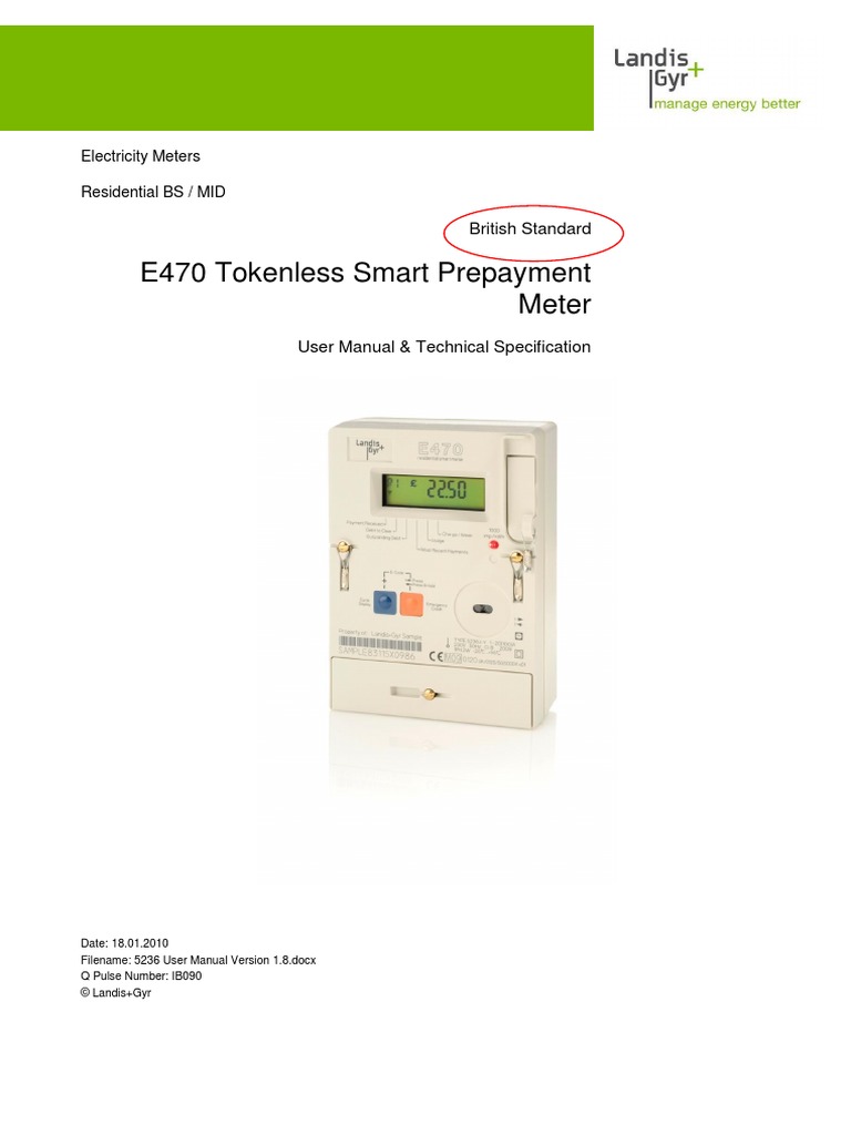 Electricity Meters Residential BS MID BR | PDF | Prepaid Mobile Phone ...